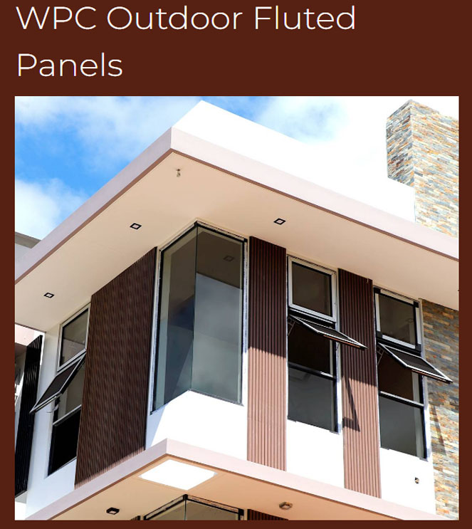 WPC Outdoor Fluted Panels – 219mm x 28mm x 2.9M - Mirola Hardware